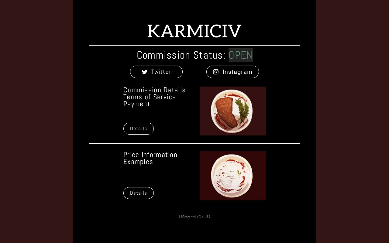 Karm Commissions